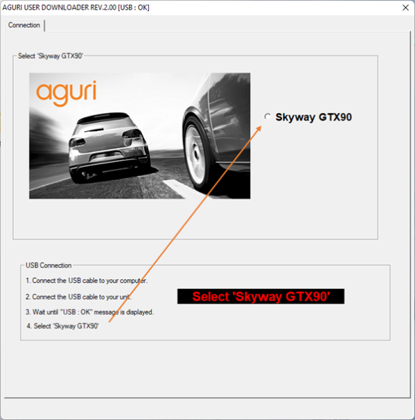 How to update the Aguri Skyway GTX90 Speed Camera Detector
