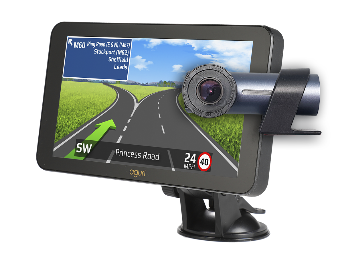 Motorhome & Caravan Aguri Sat Nav and Dash Cam Bundle