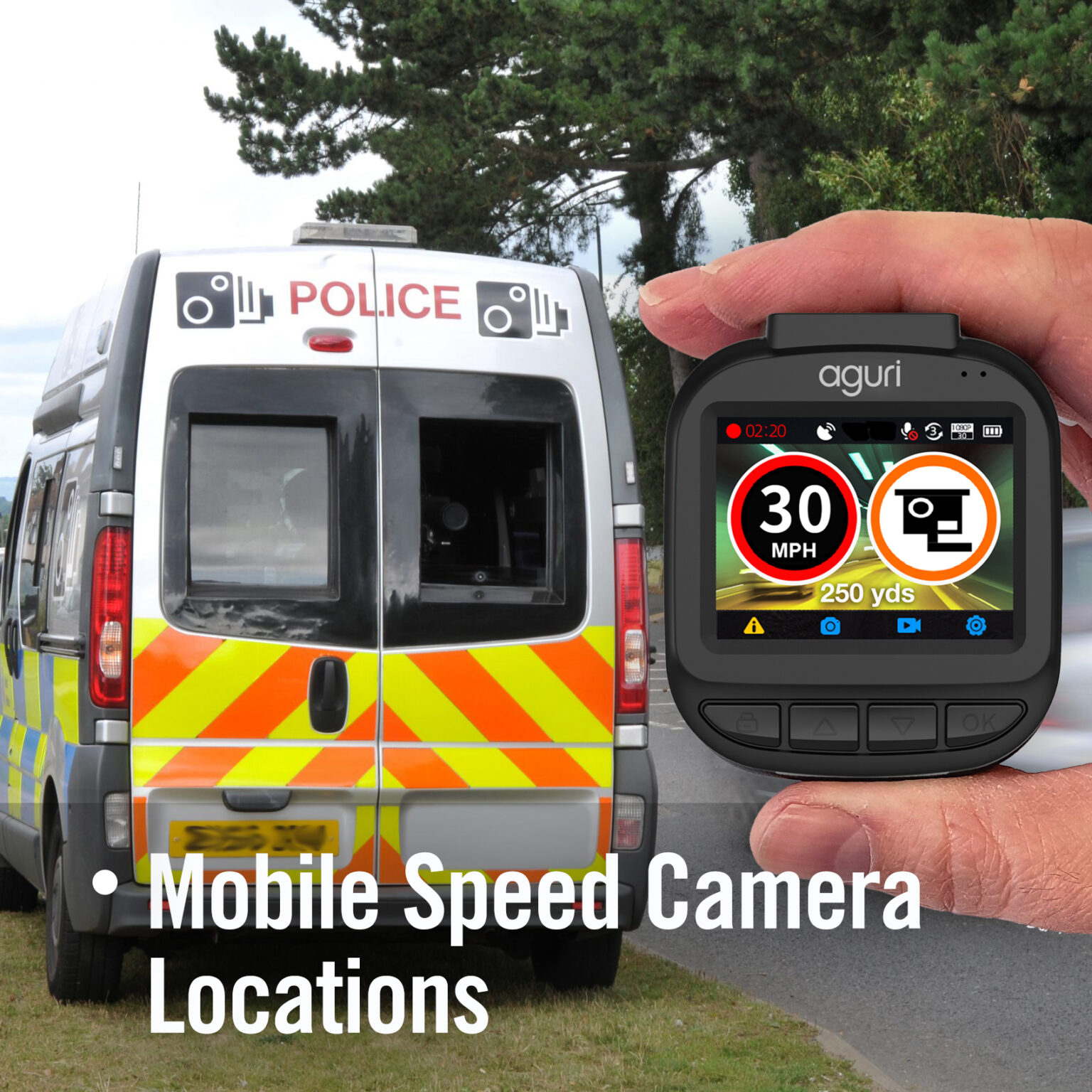 Dash Cam and Speed Camera Detector | Aguri DX1200 | Aguri