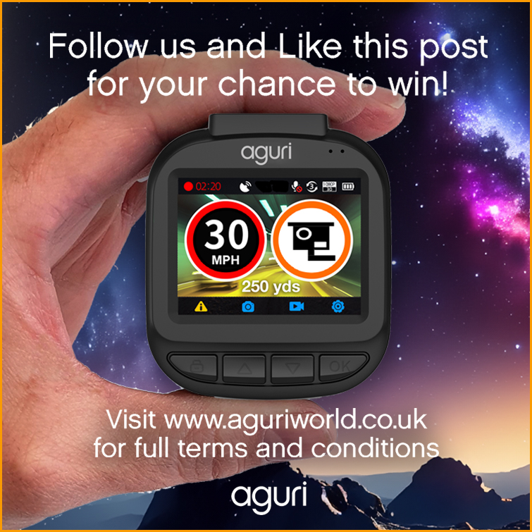 Win an Aguri DX1200 GPS Dash Cam & Speed Trap Detector worth £169.99 ...